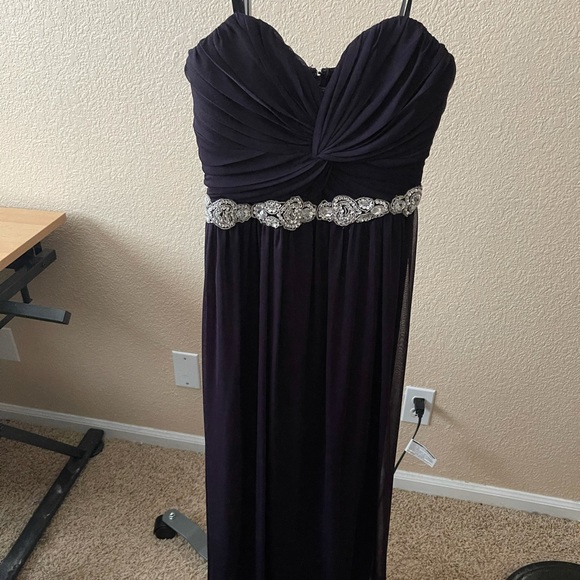 Dresses | Deep Purple Strapless Prom Dress Worn Twice | Poshmark